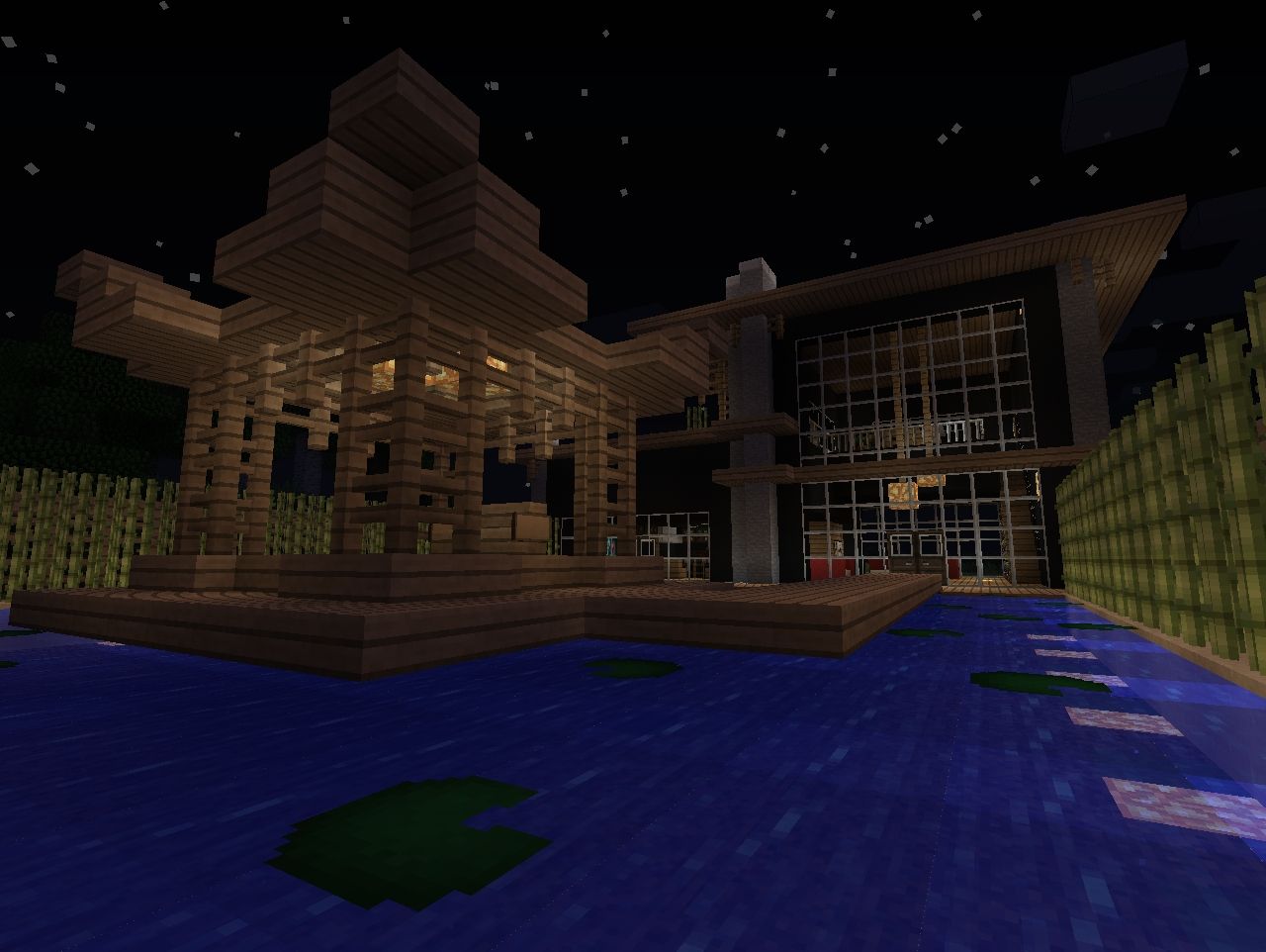 Japanese Modern on the River Minecraft Map