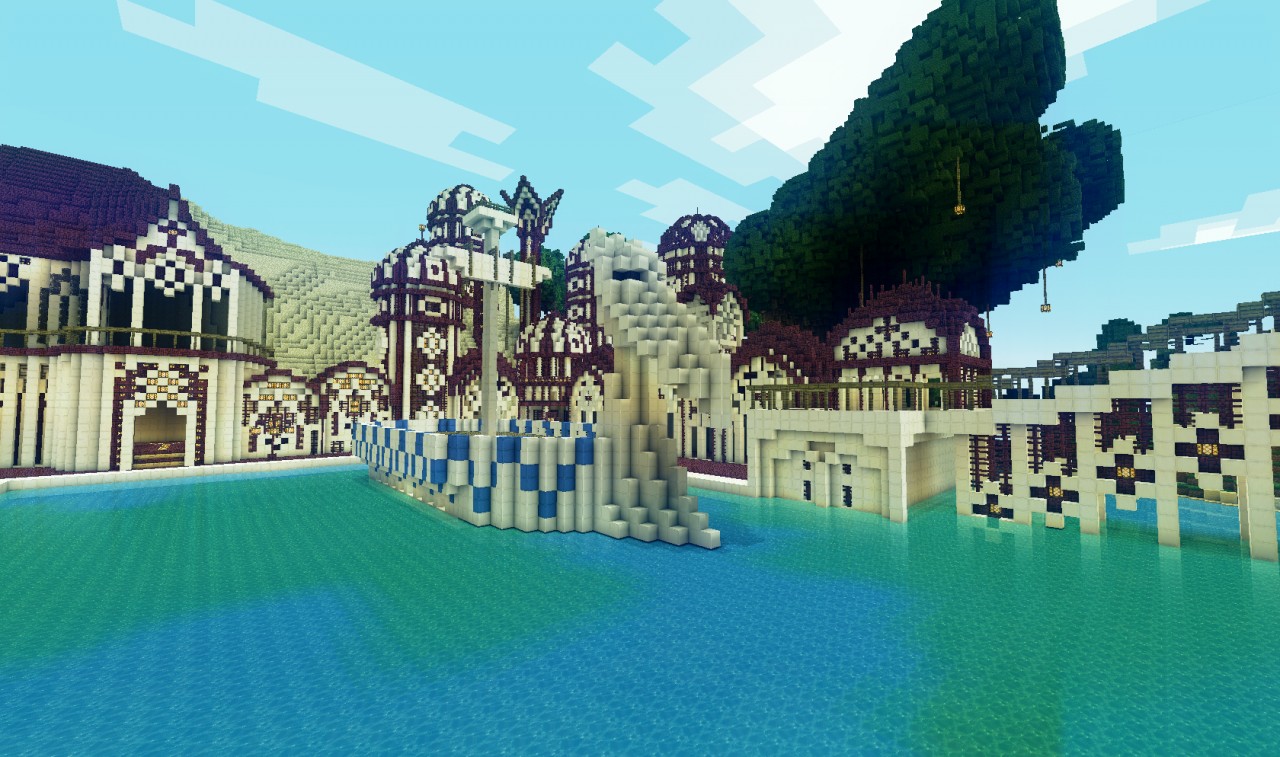 High Elf Sea Port Minecraft Map