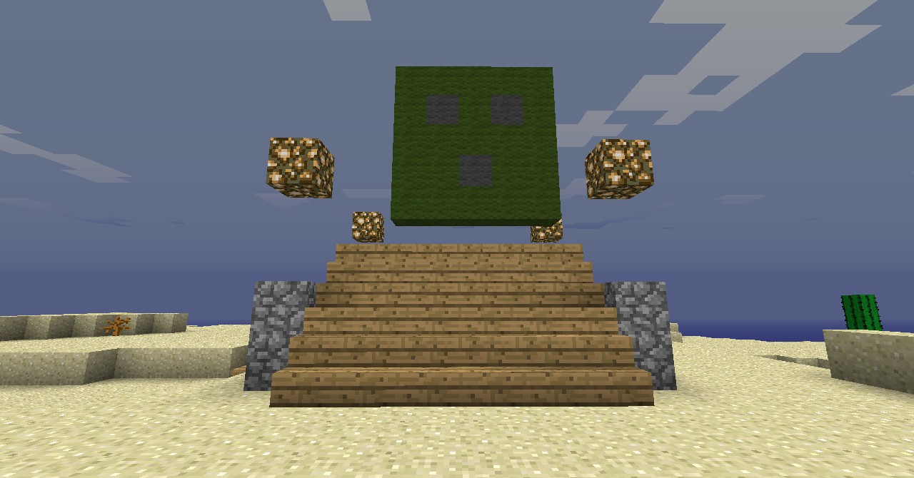 Slime Pixel Art Minecraft Map