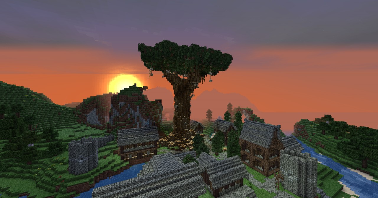 Damascus: Future Server Spawn. Minecraft Map