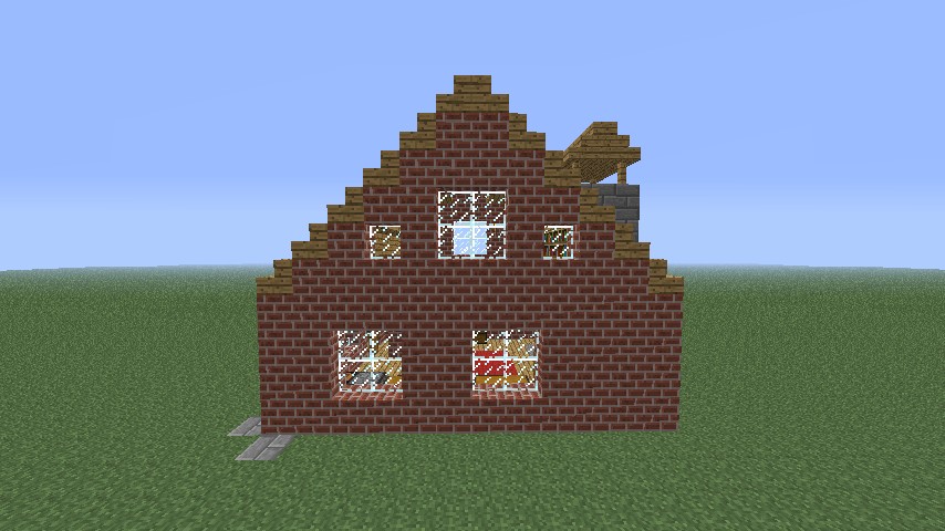House with fireplace Minecraft Map