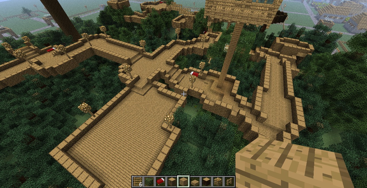 Forest Tree house and Village NOW WITH WORLD SAVE!! Minecraft Map