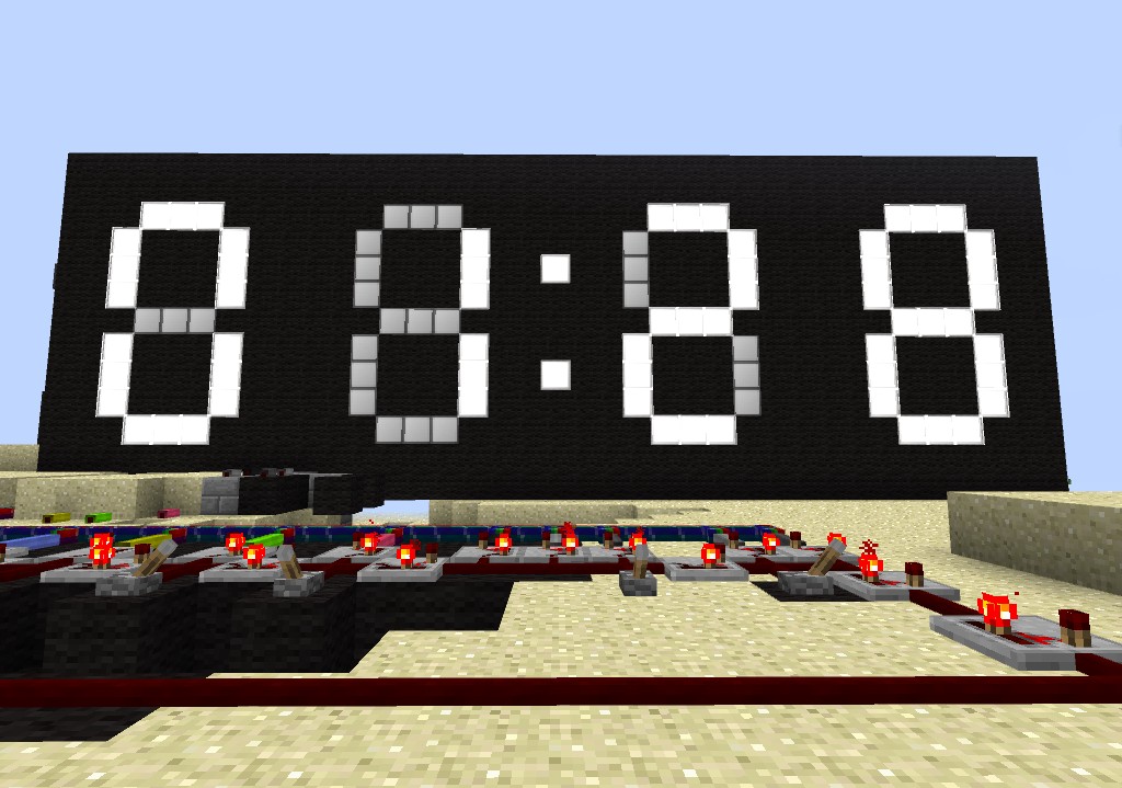 Digital Mine-Clock Minecraft Map