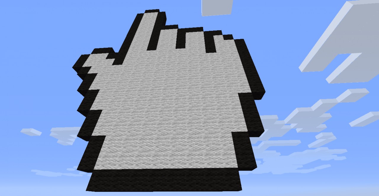 Hand variation of the mouse Minecraft Map