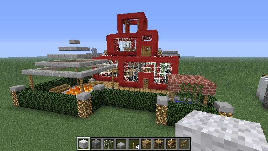 Red Modern House! Minecraft Map