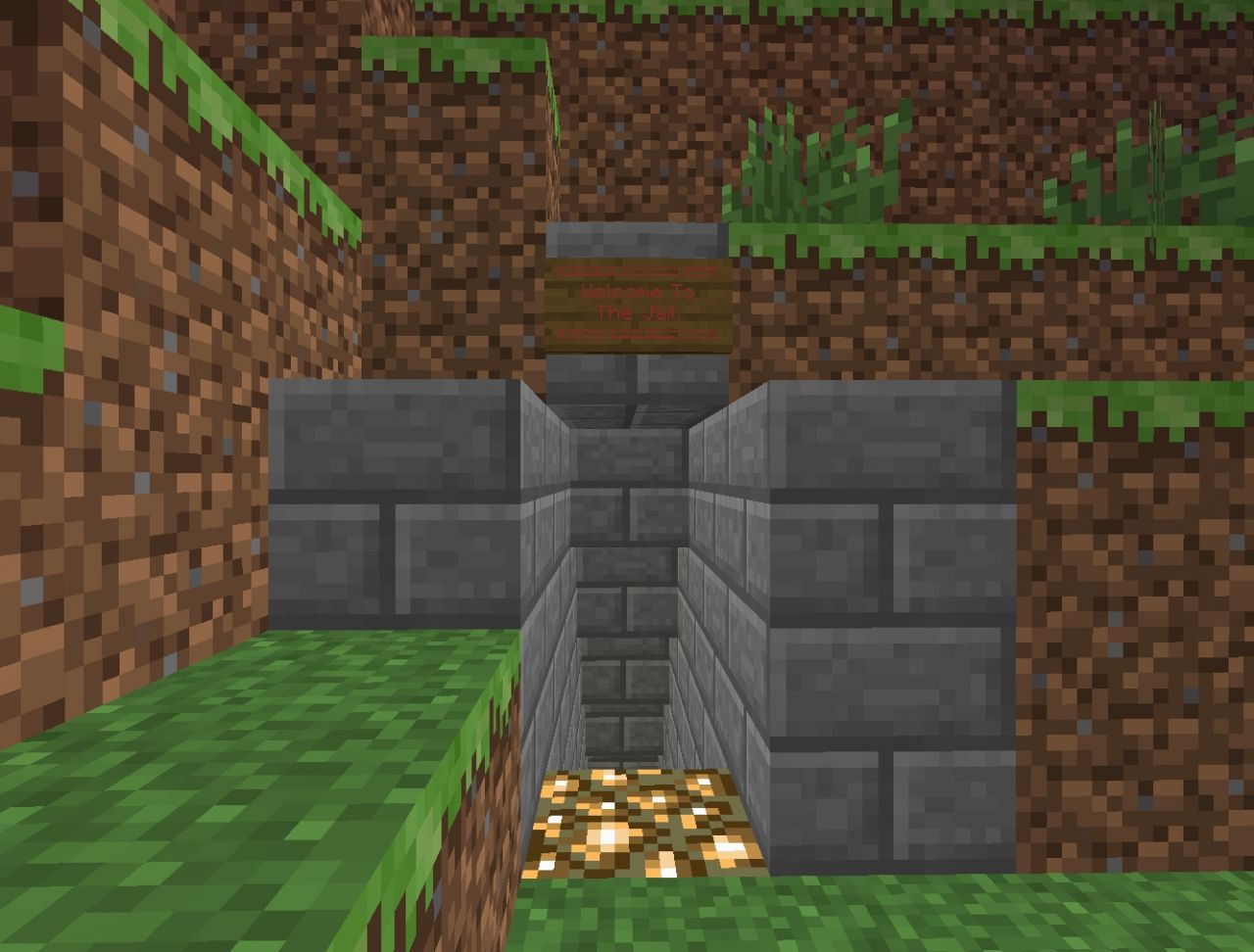 dungen / prison (with visiting rooms) Minecraft Map