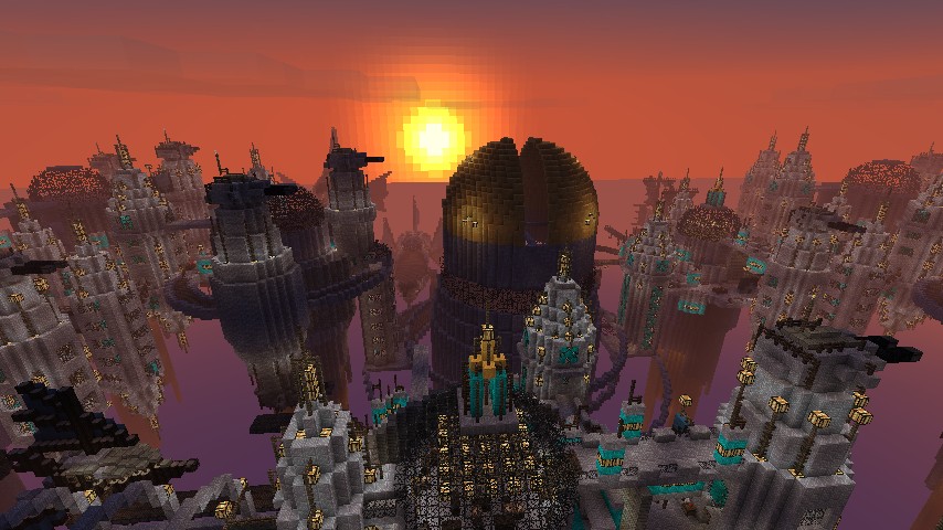 Sky Fortress Houjokai Minecraft Map