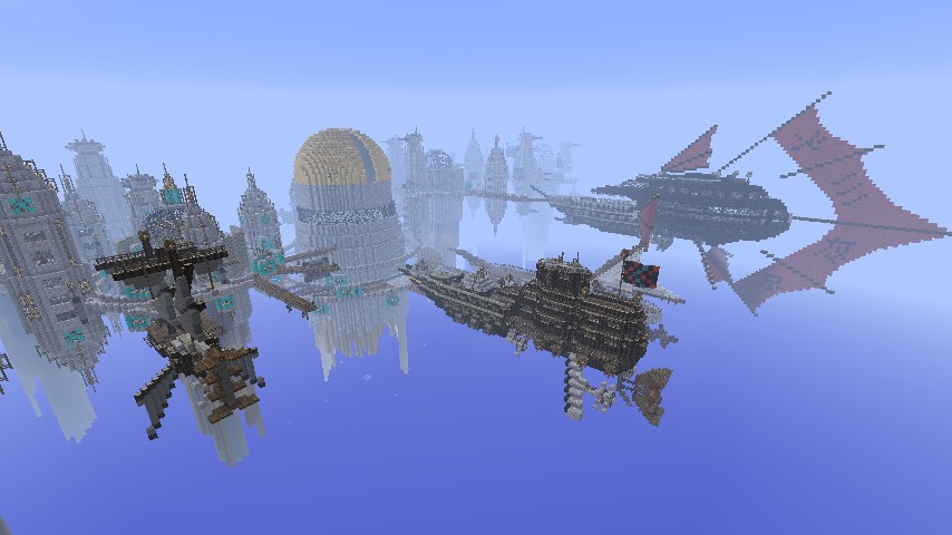 Sky Fortress Houjokai Minecraft Map