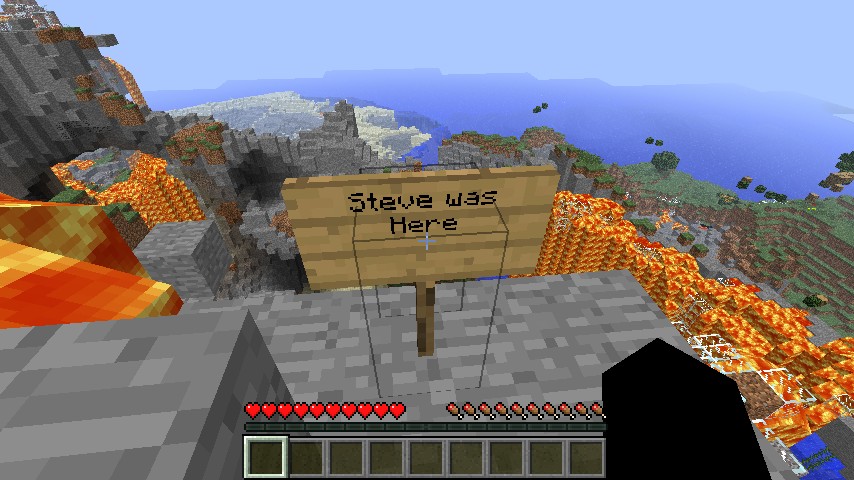 Steve Was Here Minecraft Map