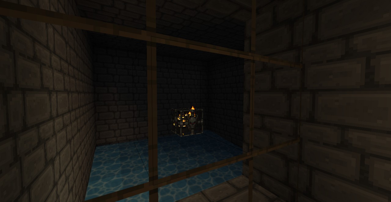 underground spawner basement Minecraft Map