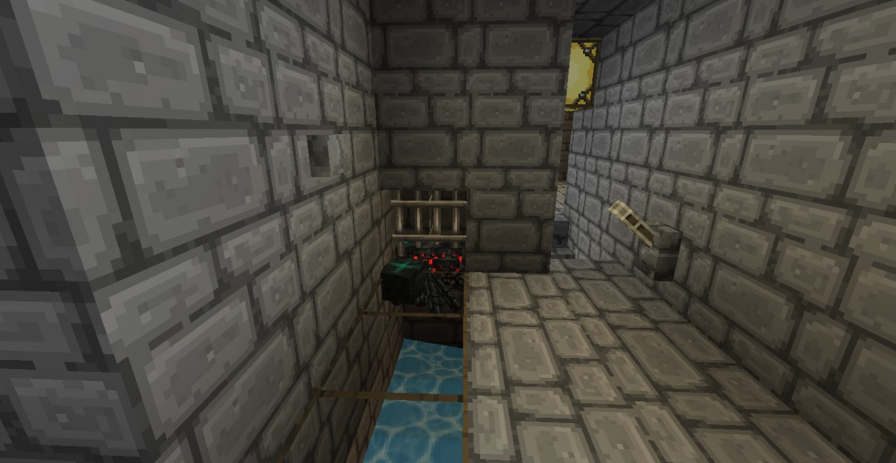 underground spawner basement Minecraft Map