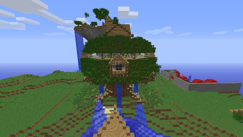 awesome treehouse Minecraft Map