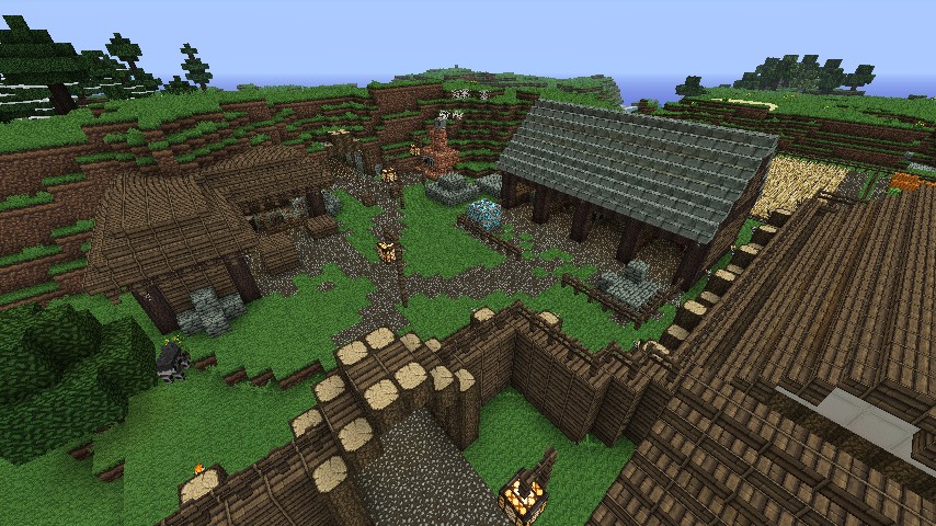 medieval miners town Minecraft Map