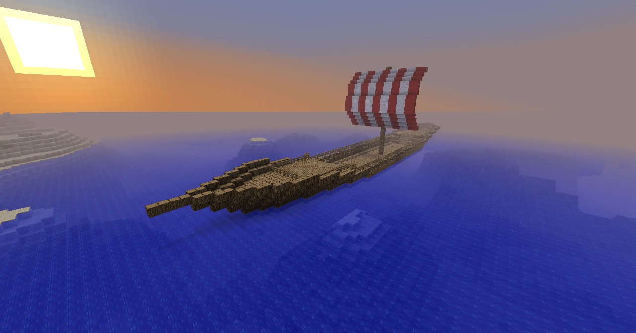 Viking Long Boat Minecraft Map
