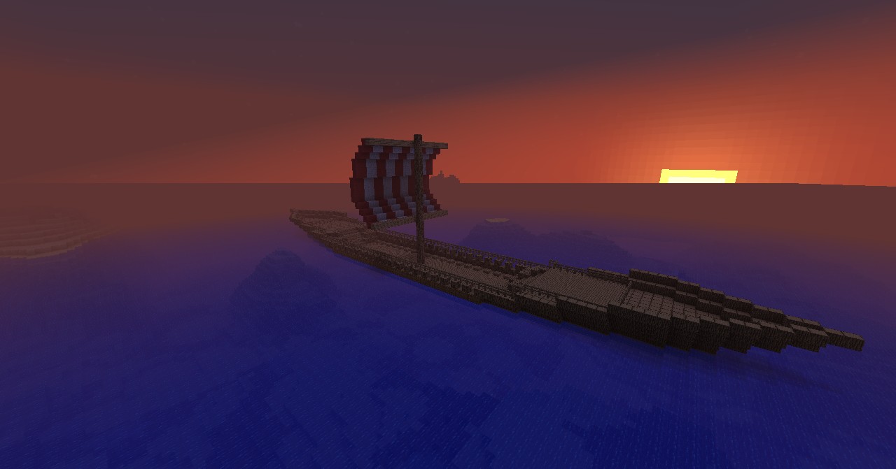 Viking Long Boat Minecraft Map
