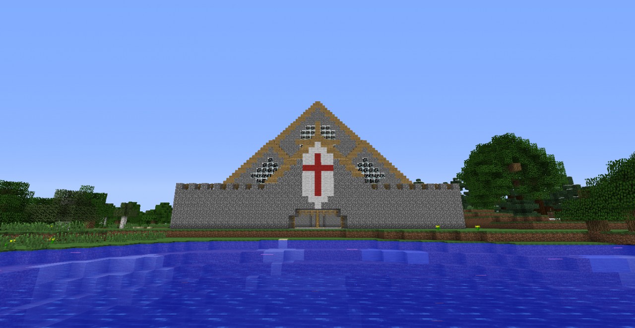 Castle With Piston Gate Minecraft Map