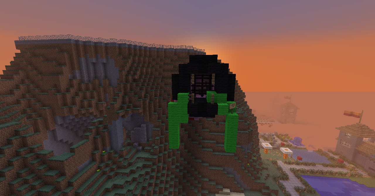 Big Build Giant WORM! Built by Kurd Minecraft Map
