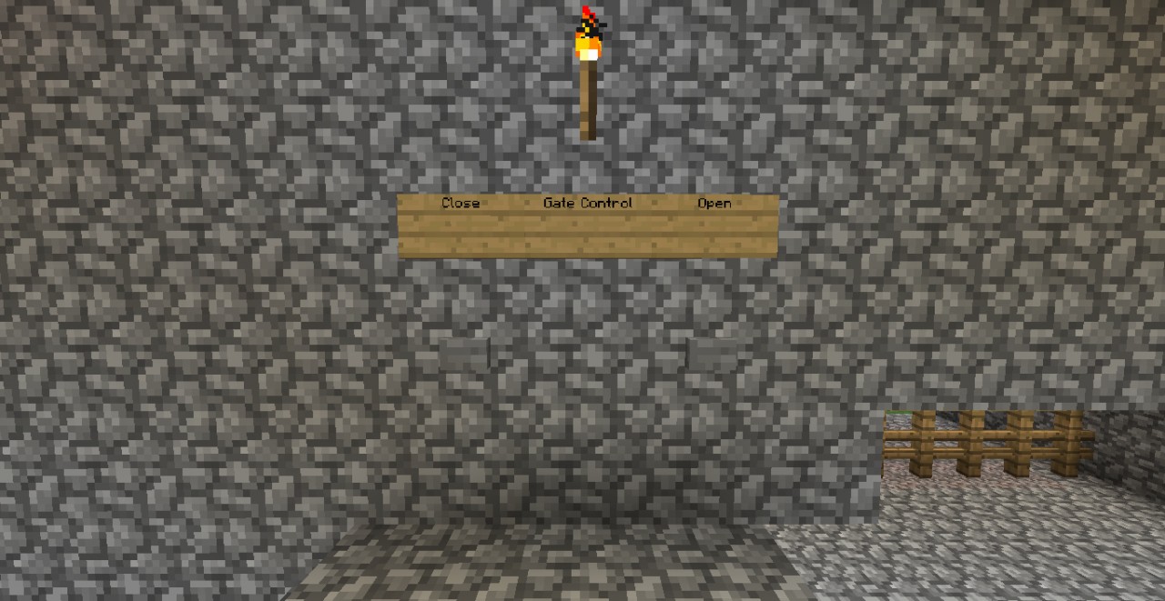 Castle With Piston Gate Minecraft Map