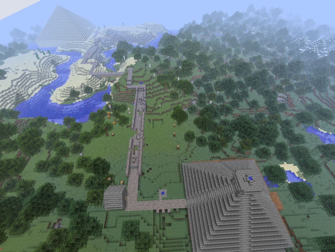 Desafio na Floresta Beta 1.0 EN/PT-BR Minecraft Map