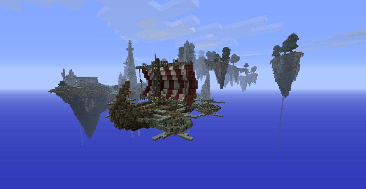 Airship Fleet (Viking Longship) Minecraft Map