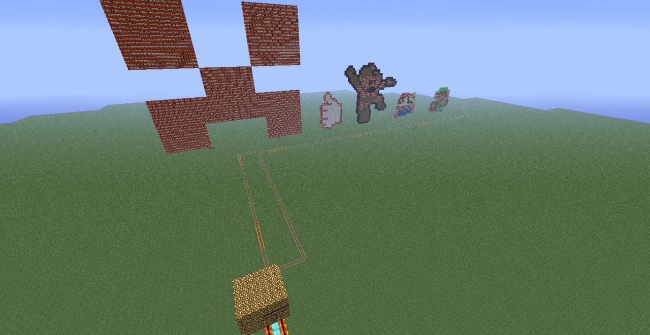 TNT Pixel Art!!(Explosion) 1.2.5 Minecraft Map