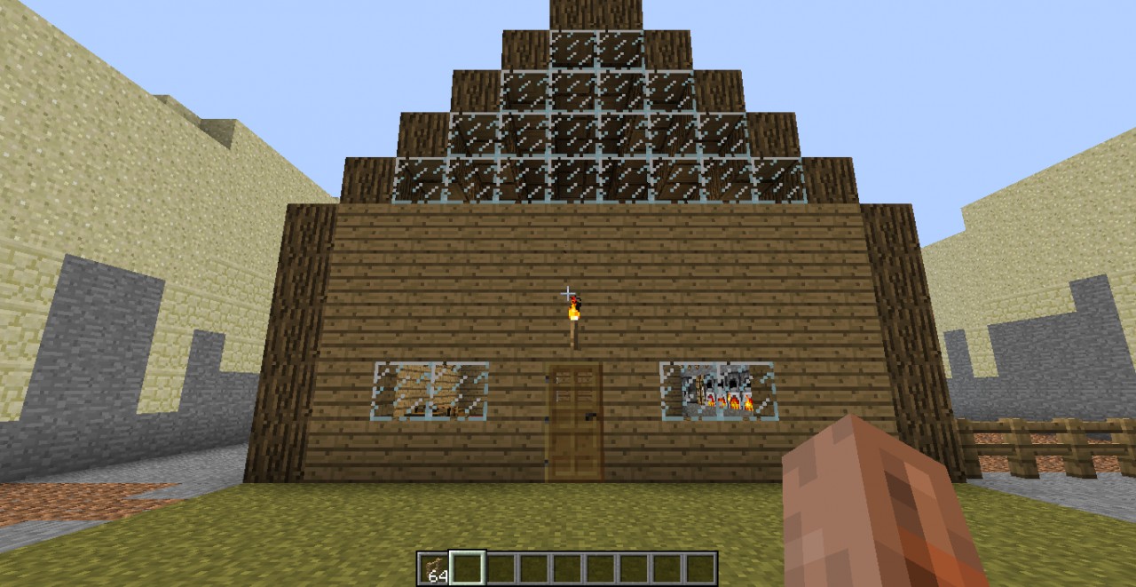 desert house with farm Minecraft Map