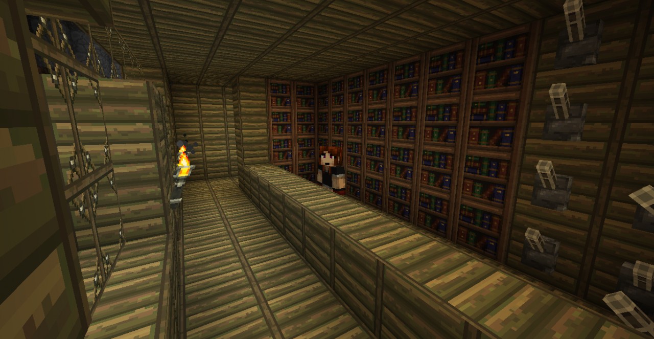 Inside Mountain Village Minecraft Map