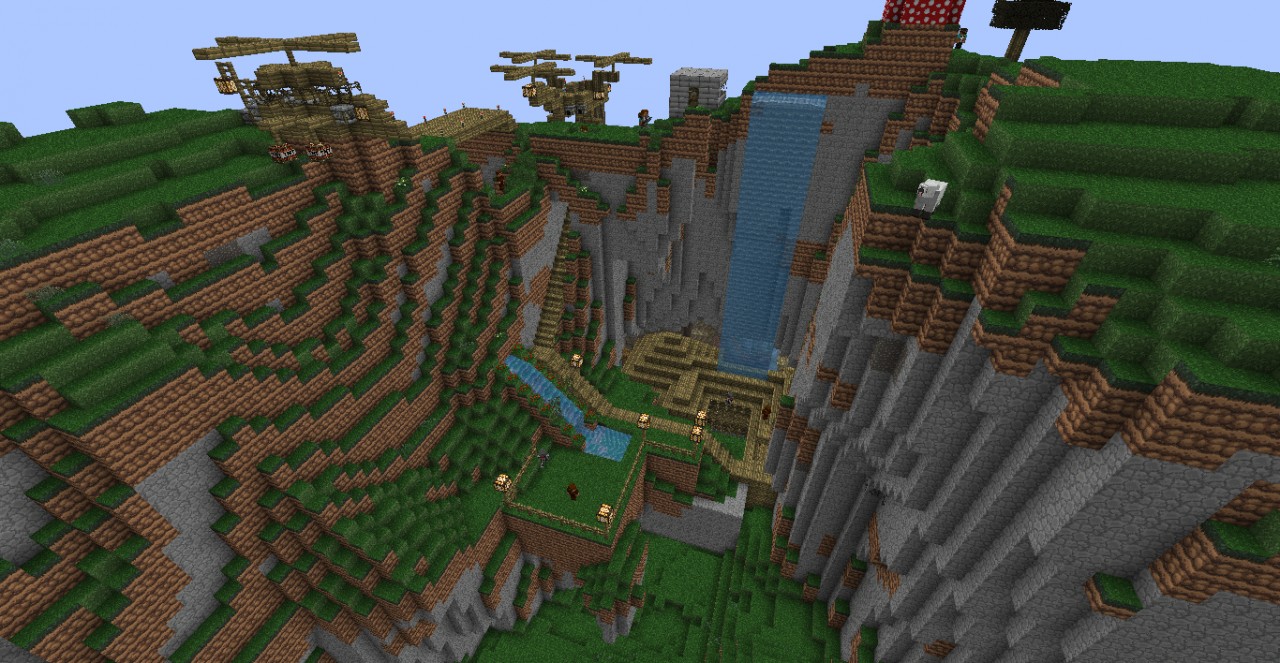 Inside Mountain Village Minecraft Map
