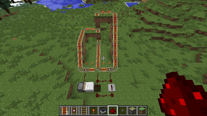 House, Wall, Rail Distributor System Minecraft Map