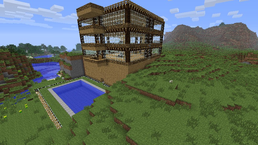 House, Wall, Rail Distributor System Minecraft Map