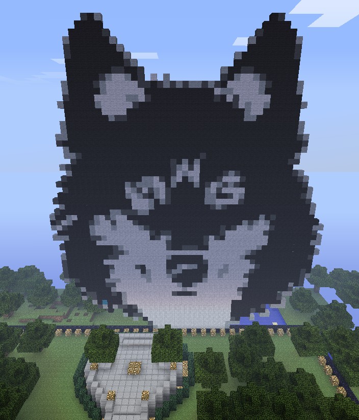 Pixel art Minecraft Map