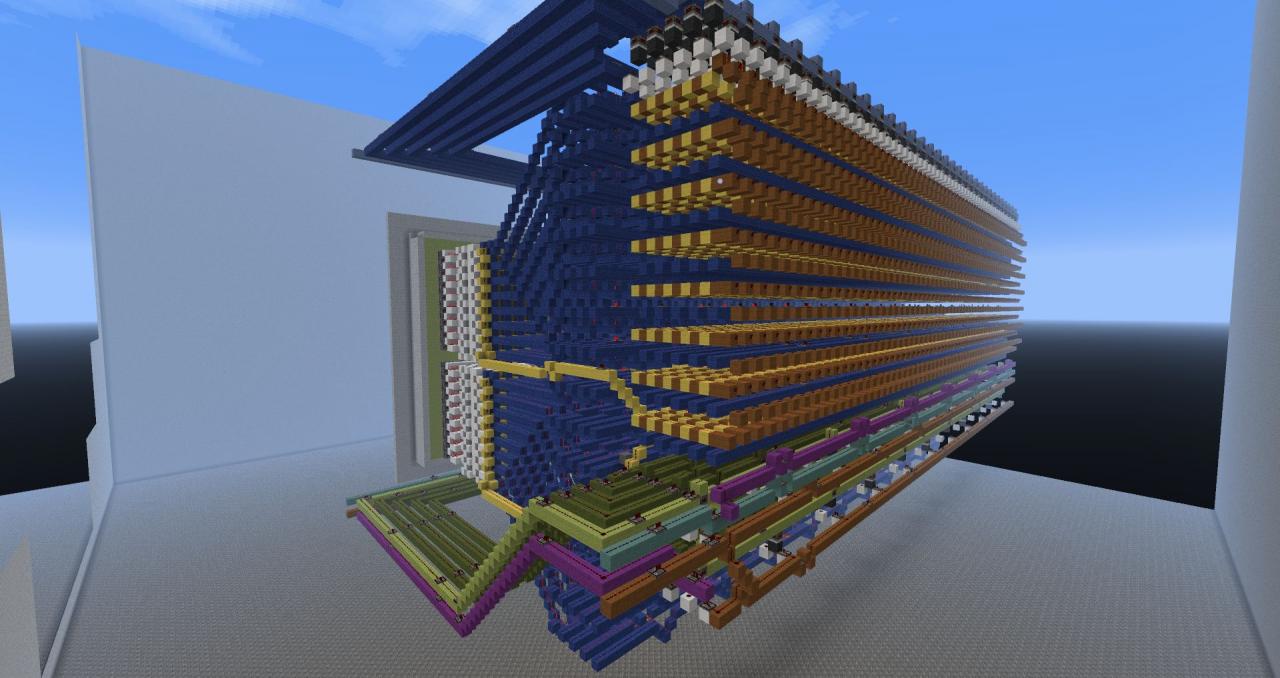 12x2 character (5x8 pixel) alphanumerical display Minecraft Map