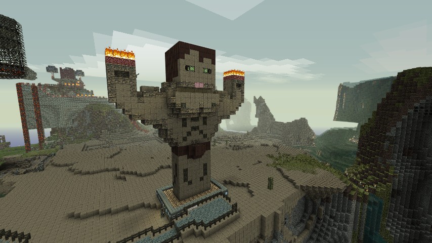Arnold Schwarzenegger Statue Minecraft Map