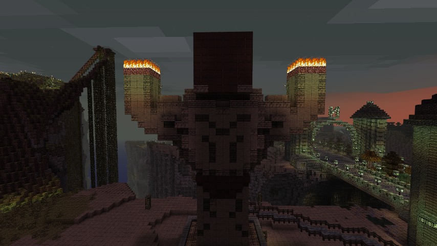 Arnold Schwarzenegger Statue Minecraft Map