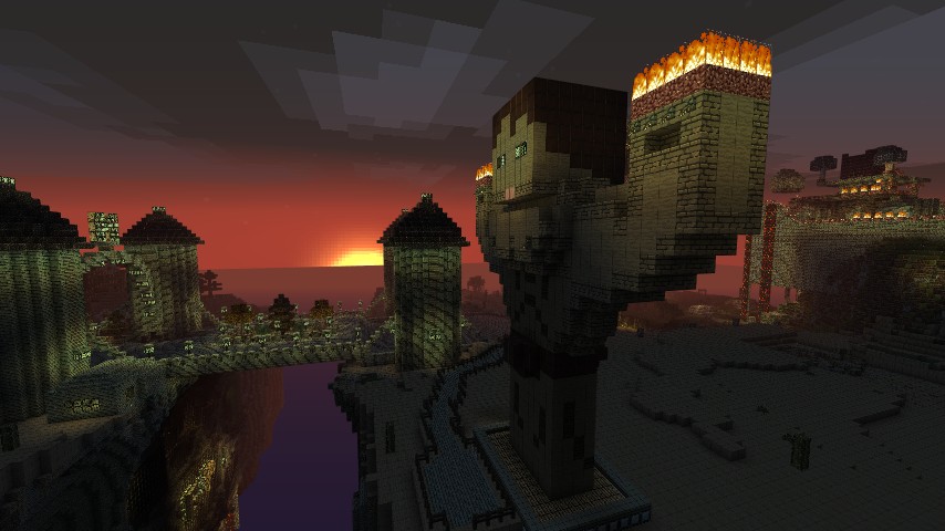 Arnold Schwarzenegger Statue Minecraft Map