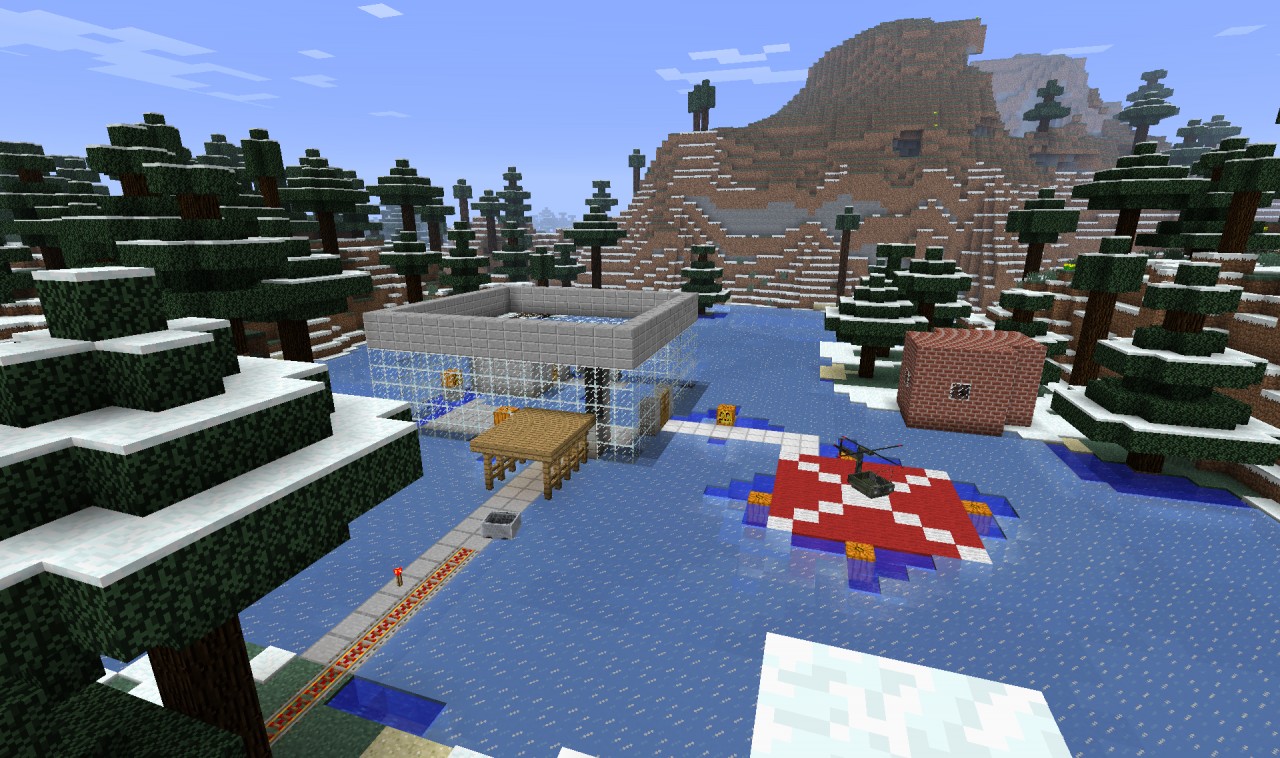 House on ice Minecraft Map