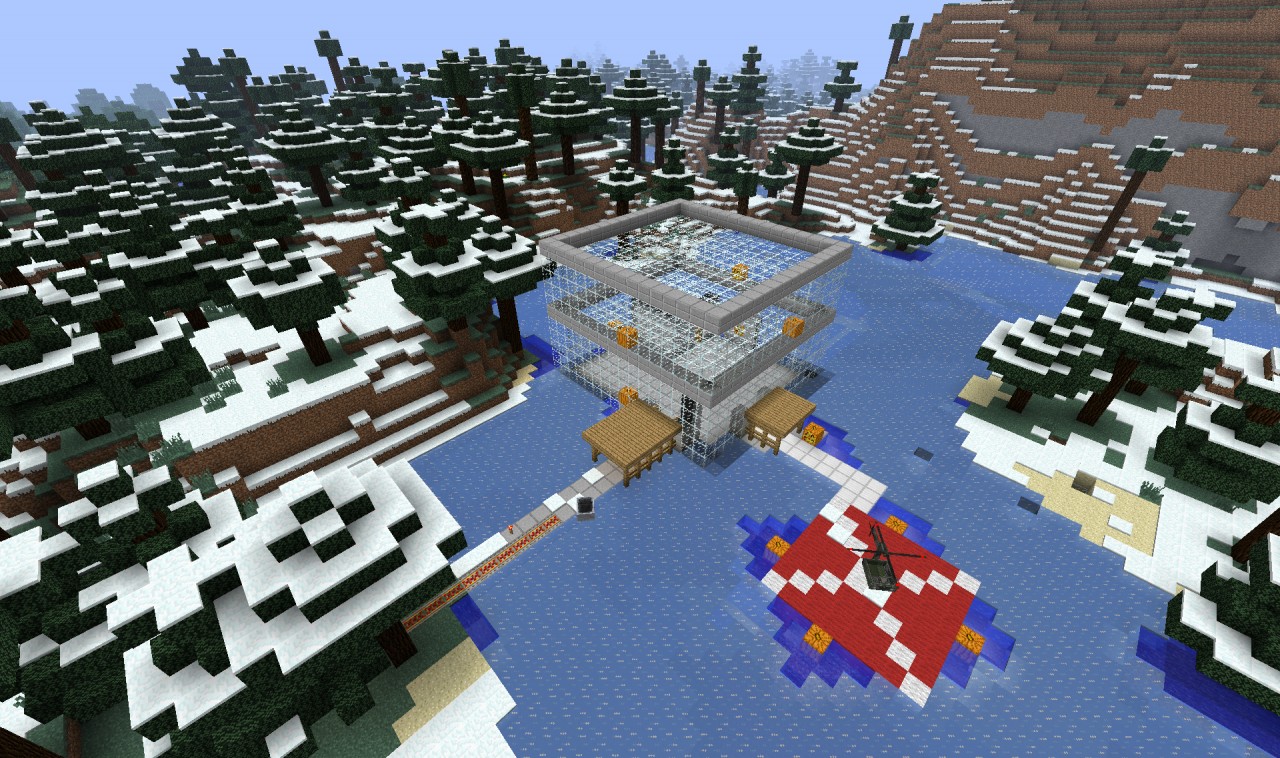 House on ice Minecraft Map