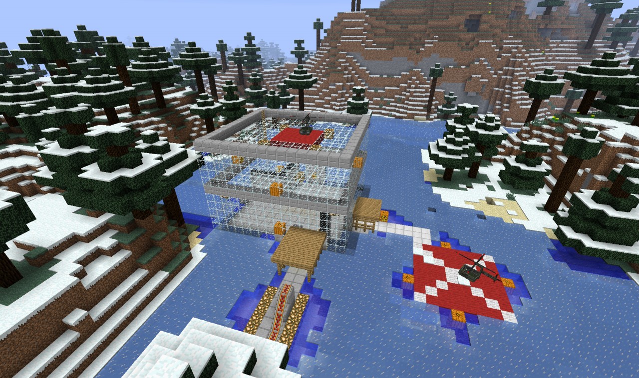 House on ice Minecraft Map