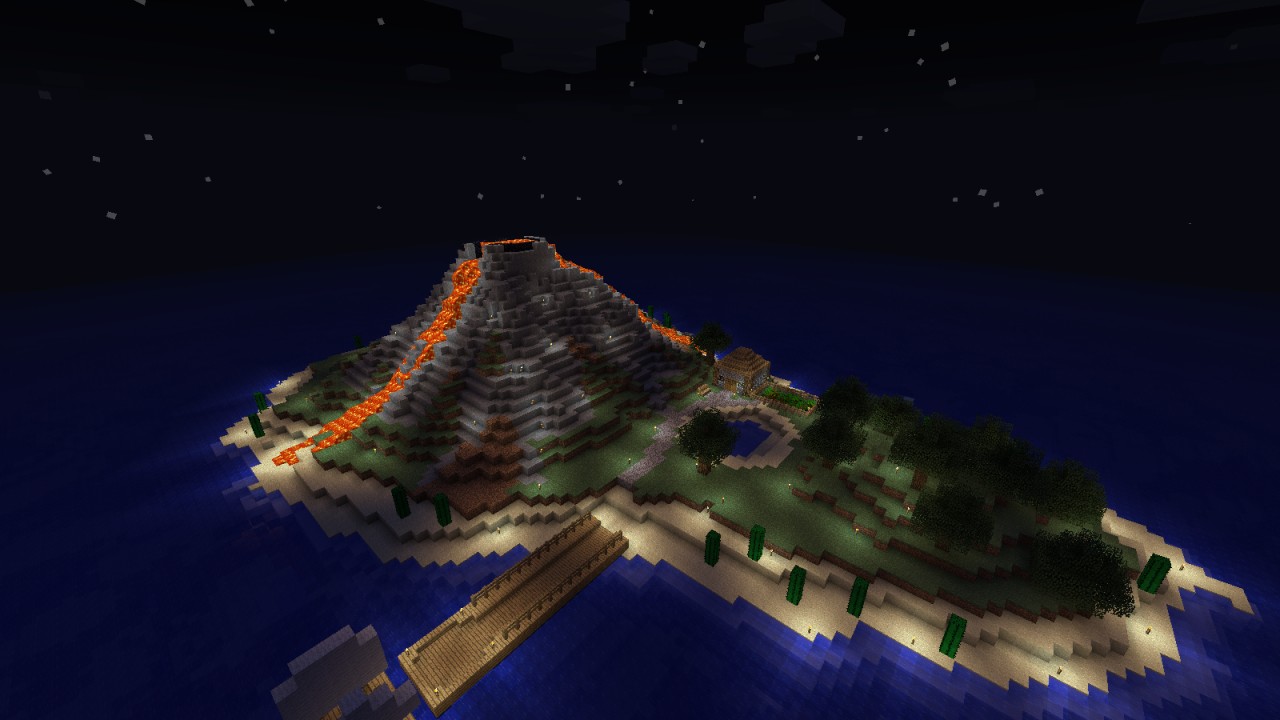 Minecraft Volcanic Island (Vulkaninsel) Minecraft Map