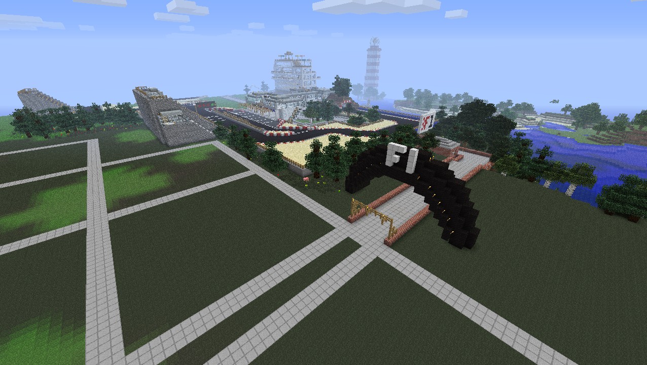 Formula One Track Complex Minecraft Map