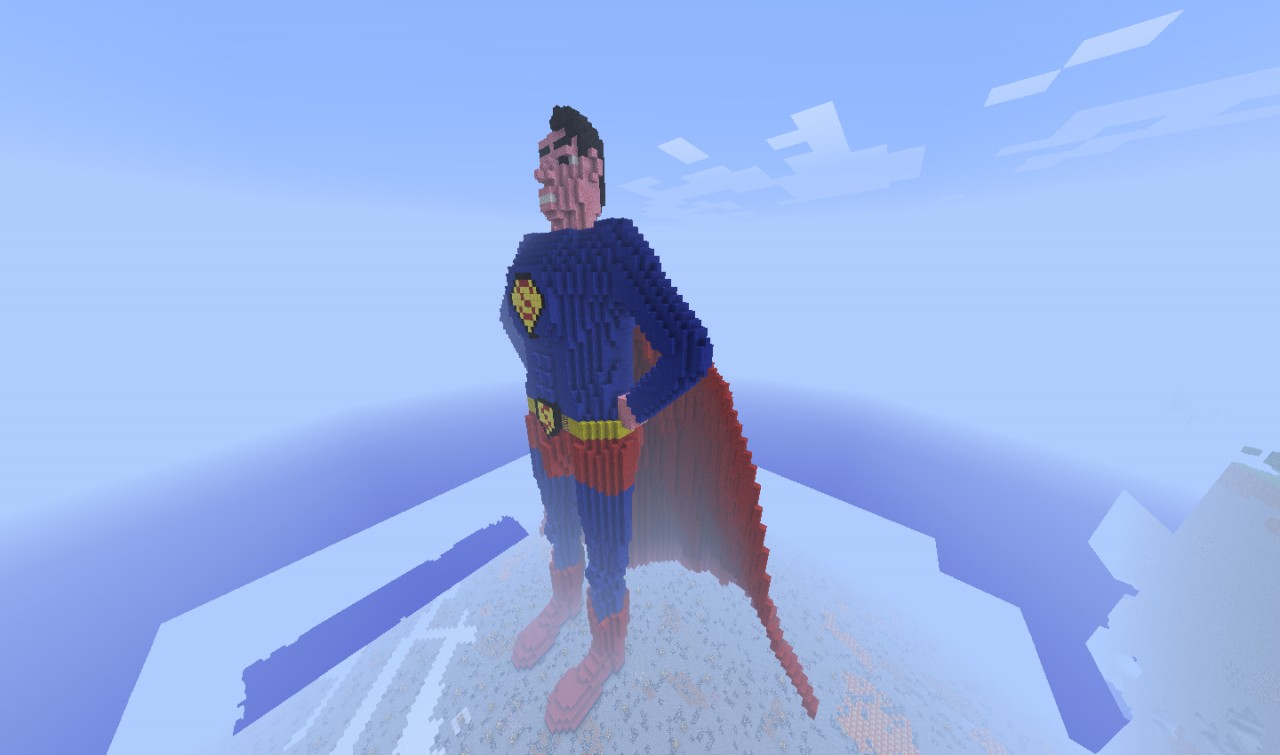 Giant Superman Minecraft Map
