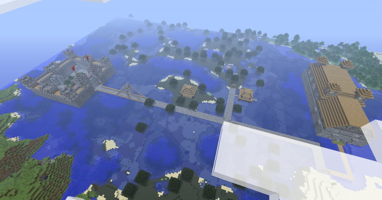 Castle + Village Minecraft Map