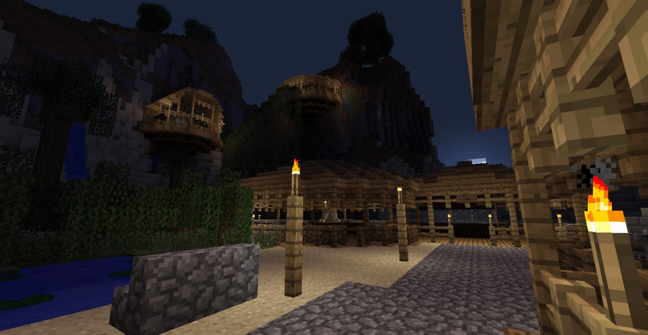 Wood and leaves island resort. (40% done but still great so far ...