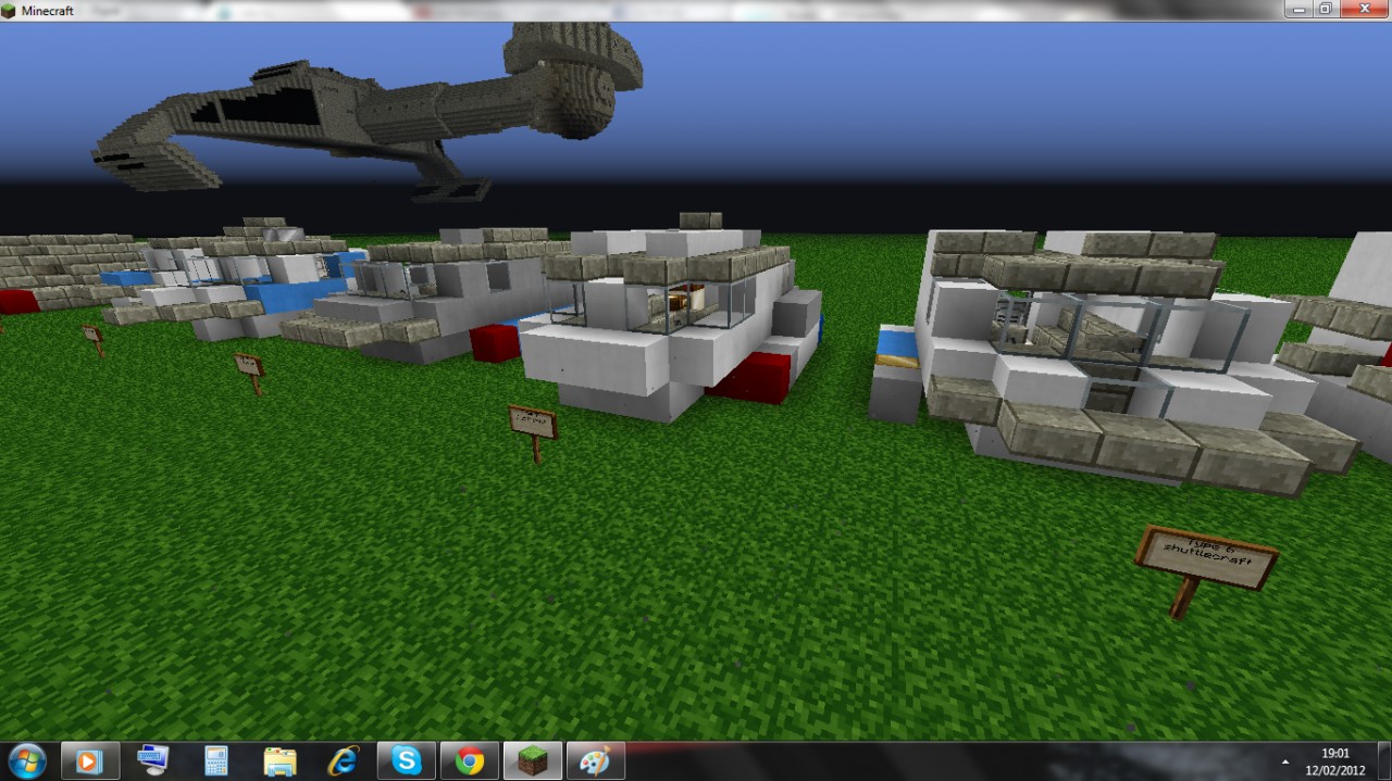 Star Trek Evolution of the shuttle craft Minecraft Map