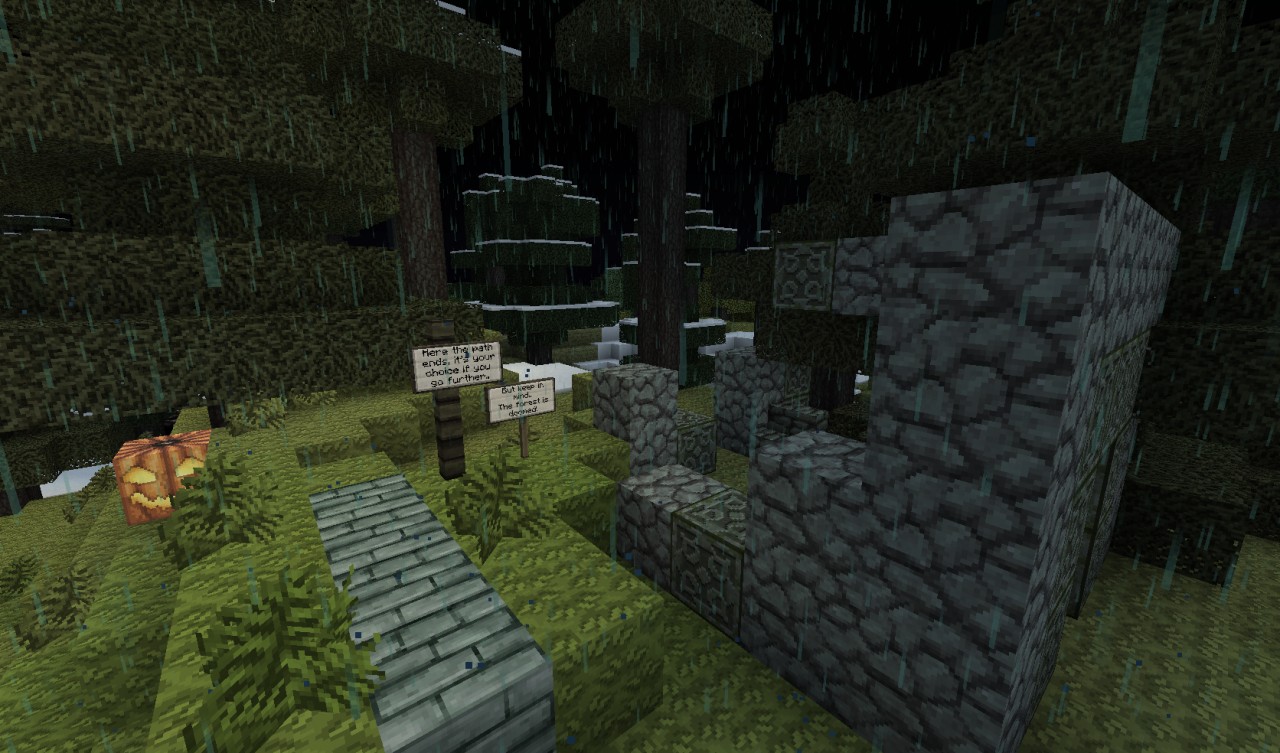 Haunted Tavern with Dark Forest Minecraft Map