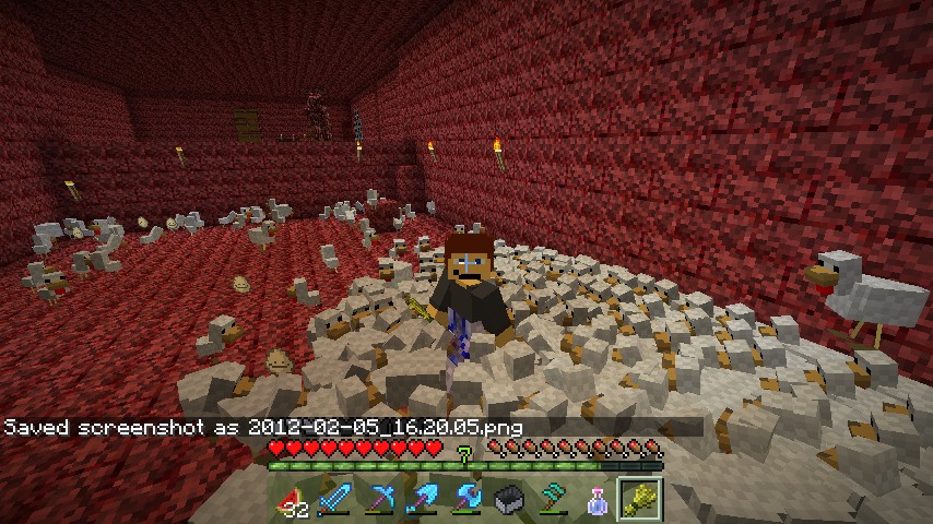 Nether Wart/Egg farm in the nether Minecraft Map