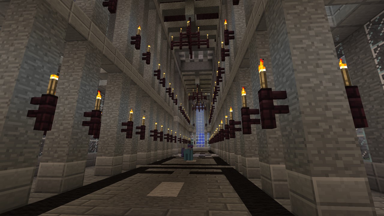 Modern Cathdral with Graveyard and Good Altar Minecraft Map