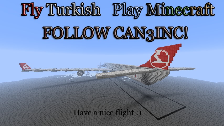 Airplane and Airport in minecraft Minecraft Map