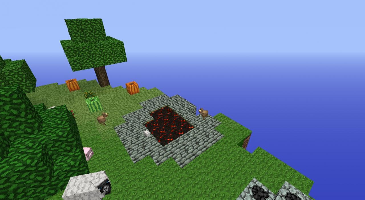 Flying island survival Minecraft Map