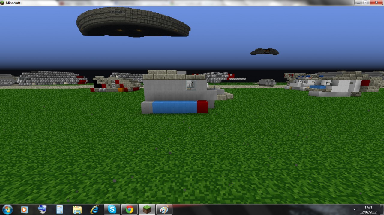 Star Trek Type 8 Shuttle craft (Zeppelin Mod compatible Minecraft Map